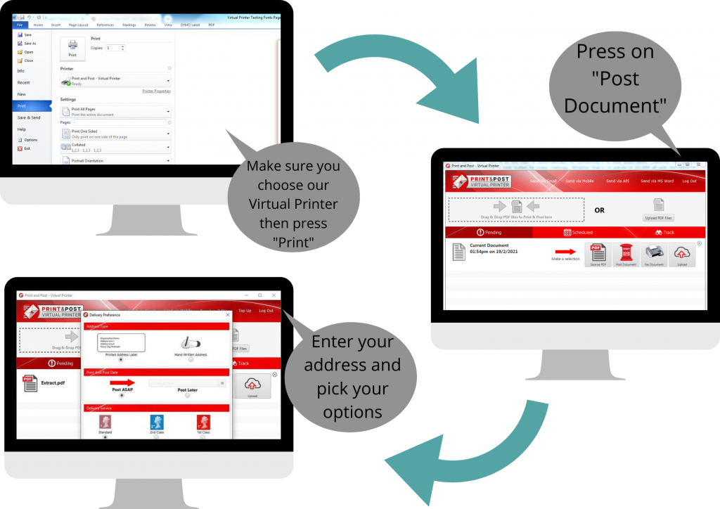 Virtual Printer tool - Managed Mail Service